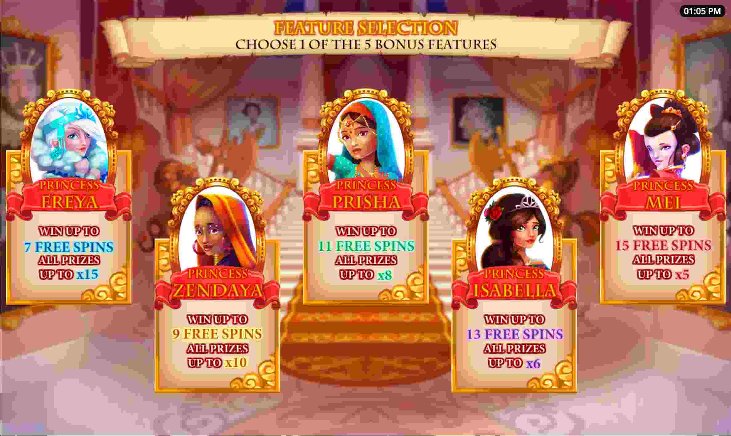 Five Princesses-Toptrend Gaming(TTG) New Game | Game Page-OMNI GAMING ...